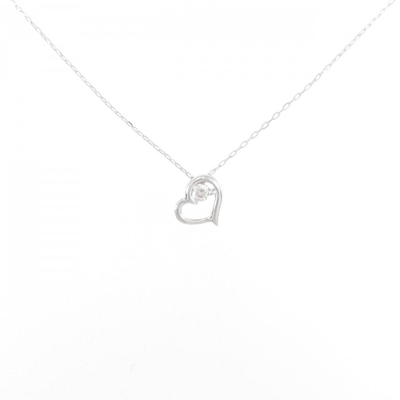 コメ兵|K18WG ハート ダイヤモンド ネックレス 0.03CT コメ兵|K18WG ハート ダイヤモンド ネックレス 0.03CT