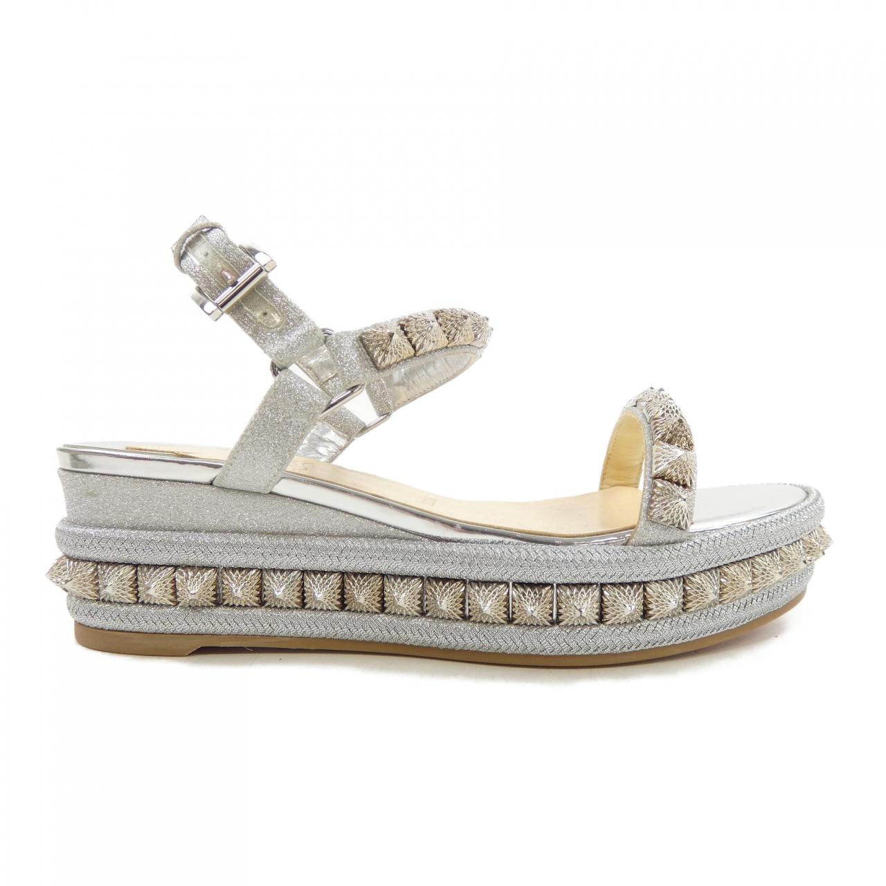 クリスチャンルブタン＊スパイクサンダル＊ホワイトオーロラ